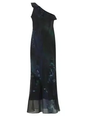 Giorgio Armani Floral Maxi Dress - Black