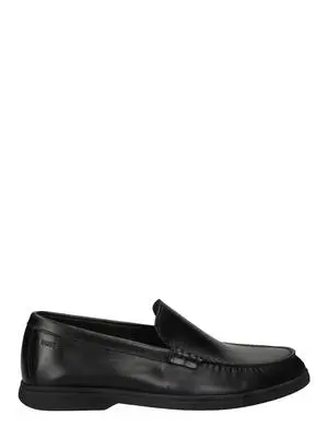 BOSS Penny Leather Loafers - Black