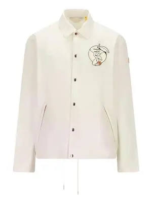 Moncler X X Gilga Cartoon Embroidery Shirt Jacket - Neutrals