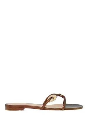 GIANVITO ROSSI Jungle Mamba Leather Sandals