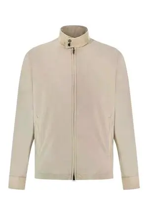 Paul & Shark Jacket With Suede Detail - Neutrals