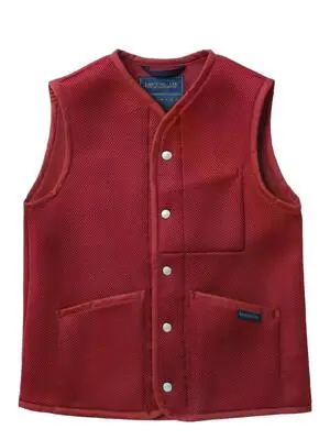 Comme Des Garçons Patch-pocket Buttoned Vest - Red