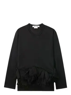 Comme Des Garçons Ruffled Top - Black