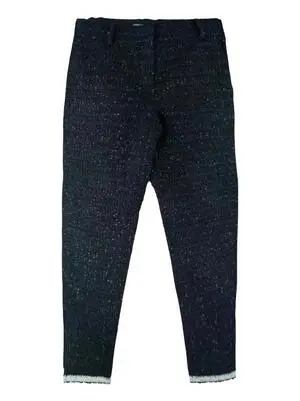 Giorgio Armani Tweed Trousers - Black