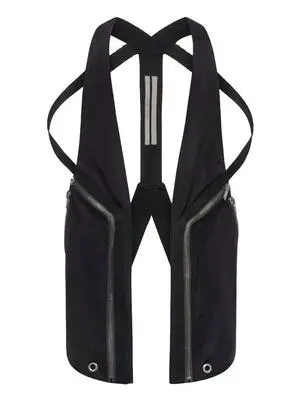 Rick Owens Bauhaus Zip Vest - Black