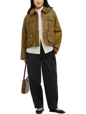 Barbour Liza Hooded Jacket Brown