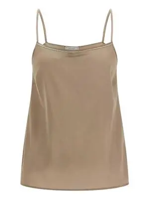 Peserico Square-neckline Top - Neutrals