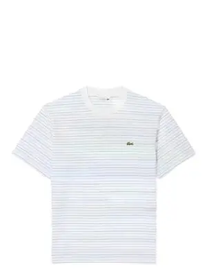 LACOSTE Striped Round-neck T-shirt