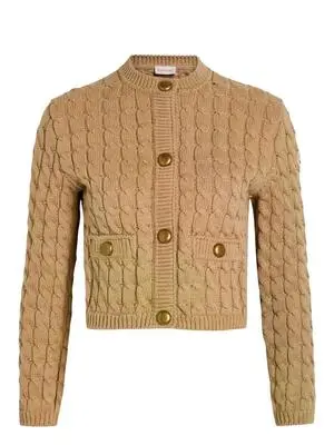 Moncler Cable-knit Cardigan - Neutrals