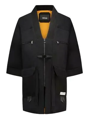MOSTLY HEARD RARELY SEEN Padded V-neck Coat - Black