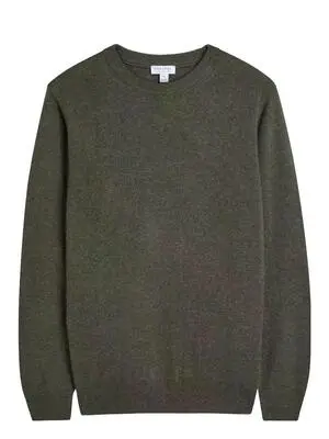 Sunspel Crew-neck Sweater - Green