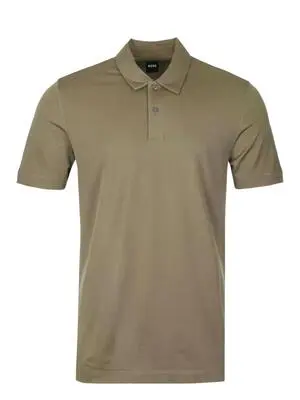 BOSS Buttoned Collar Polo Shirt - Green