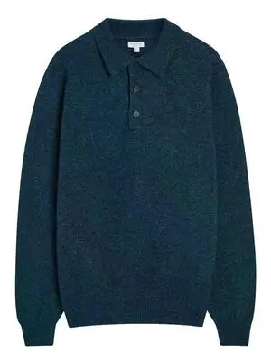 SUNSPEL Buttoned Knitted Polo Shirt