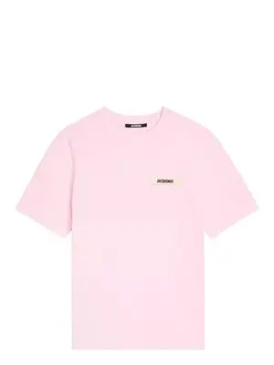 Jacquemus Gros Grain Round-neck T-shirt - Pink