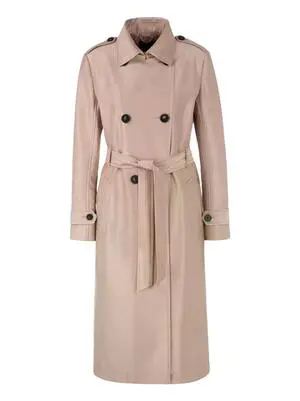 MARCCAIN Double-Breasted Belted Trench Coat