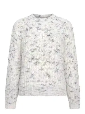BOSS Textured Jumper - White