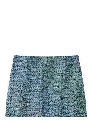 Gucci Tweed Mini Skirt - Blue