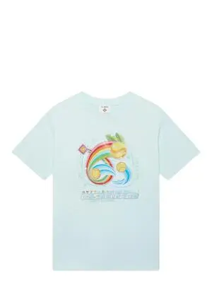 Casablanca Manga Tennis Ball T-shirt - Blue