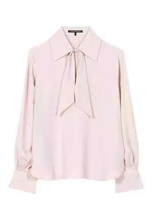 LUISA CERANO Tie-neck Blouse - Pink