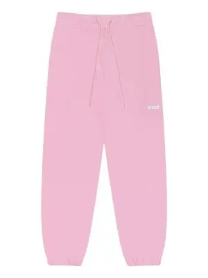 MSGM Logo-detail Drawstring Track Pants - Pink
