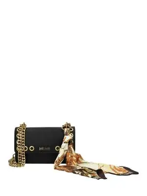 Just Cavalli Logo-detail Shoulder Bag - Black