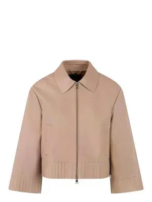 MARCCAIN Rethink Together Ribbed Collar Jacket - Neutrals