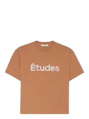 ÉTUDES STUDIO Logo-detail T-shirt - Brown