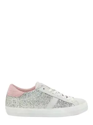 D.a.t.e. Hill Low Glitter Sneakers - Silver
