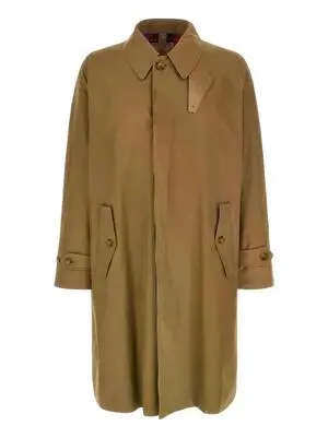 BARACUTA Flap-pocket Buttoned Coat - Neutrals