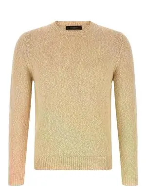 ZANONE Two-tone Crew-neck Sweater - Neutrals