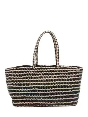 Dragon Diffusion Woven Shoulder Bag - Brown