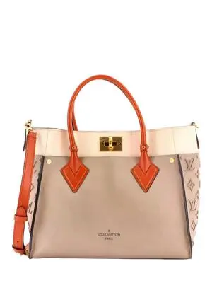 LOUIS VUITTON On My Side Monogram Tuffetage Leather Mm Tote Bag - Neutrals