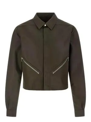 Rick Owens Tour Alice Cropped Shirt Jacket - Brown
