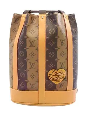LOUIS VUITTON 2021-2026 Nigo Monogram Reverse Randonnee Backpack - Brown