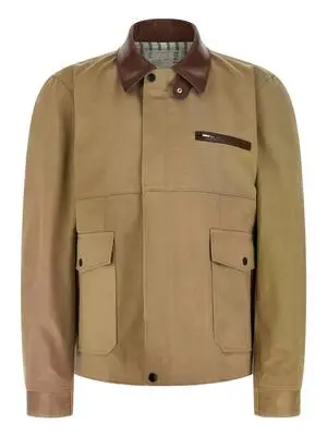 Sacai Cotton Shirt-collar Jacket - Neutrals