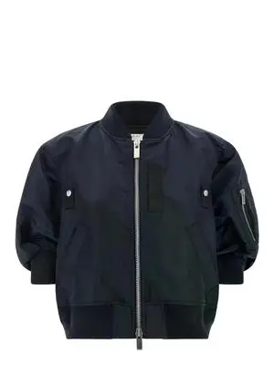 SACAI Three-Quarter Sleeve Bomber Jacket