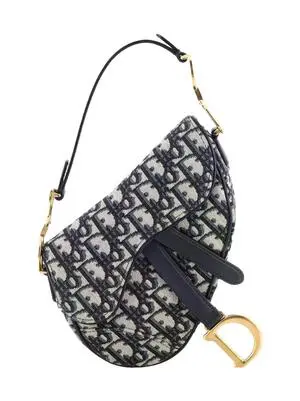 Dior Saddle Handbag Oblique Canvas Mini Shoulder Bag - Blue