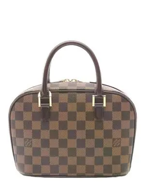 LOUIS VUITTON 2004 Damier Ebene Mini Sarria Handbag - Brown
