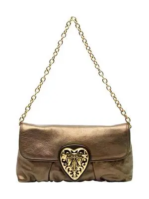 Gucci 2000-2015 Metallic Calfskin Hysteria Shoulder Bag - Brown