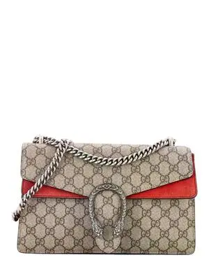 Gucci Dionysus Small Shoulder Bag Gg Coated Canvas - Brown