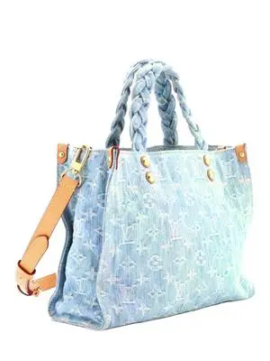 LOUIS VUITTON Let Go Monogram Denim Pm Tote Bag - Blue