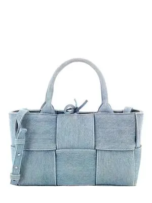 BOTTEGA VENETA Arco Maxi Intrecciato Denim Mini Tote Bag