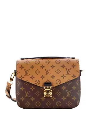 LOUIS VUITTON Pochette Metis Reverse Monogram Canvas Crossbody Bag - Brown