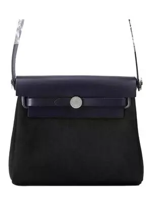 Hermès 2025 Military Toile And Vache Hunter Herbag Zip 20 Crossbody Bag - Blue