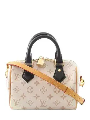 LOUIS VUITTON Monogram Dune Speedy Bandouliere 20 Satchel - Brown
