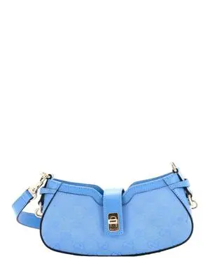 Gucci Gg Canvas Mini Shoulder Bag - Blue