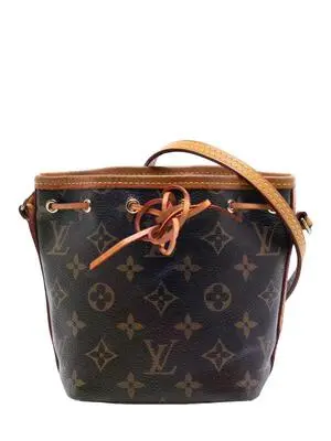 LOUIS VUITTON 2020 Monogram Nano Noe Bucket Bag - Brown