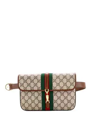 Gucci Ophidia Trifold Wallet Gg Coated Canvas Mini Crossbody Bag - Brown