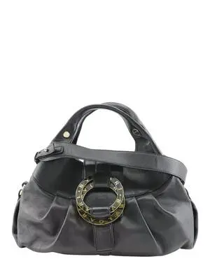BVLGARI 2000-2025 Chandra Satchel - Black