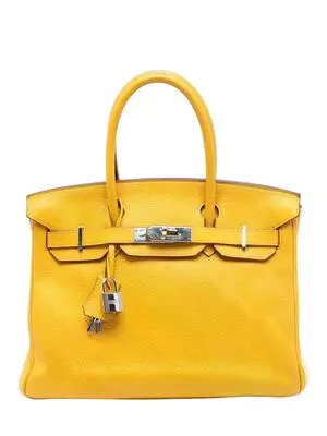 Hermès 2010 Togo Birkin Retourne 30 Handbag - Yellow